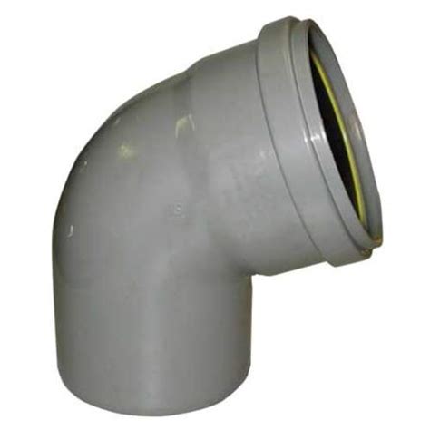 Redi Pvc Bocht 110 Mm 45° Manchet Spie Grijs Wasco