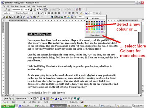 Formatting Text