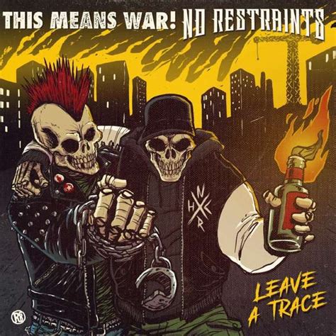 this means war leave a trace split album translite orange viny lp