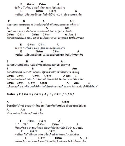คอร์ด เนื้อเพลง ผ่าน พาราด็อกซ์ Paradox Chordza คอร์ดเพลง คอร์ด