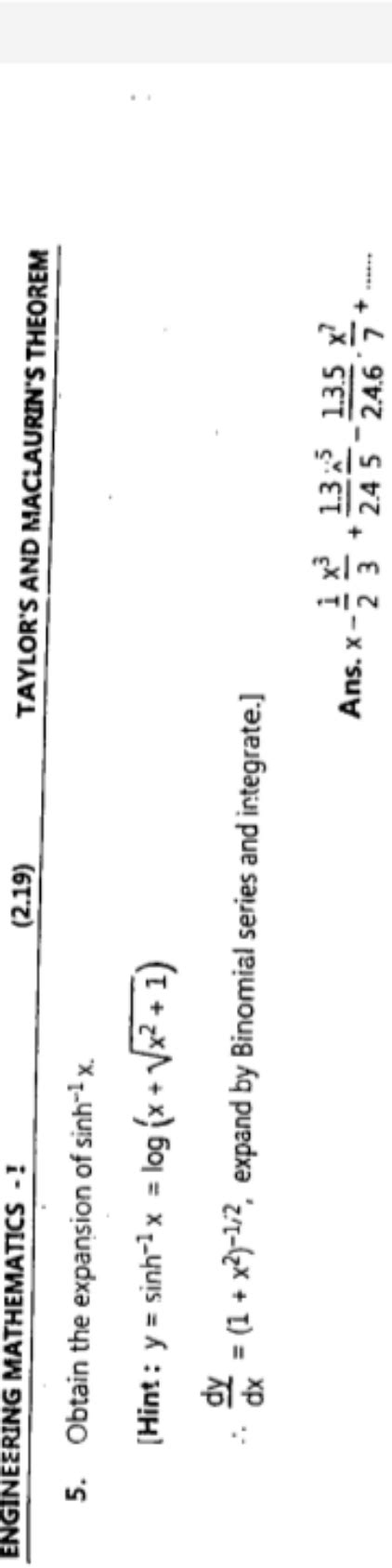 engineering mathematics 2 19 taylor s and maclaurin s theorem5 ob