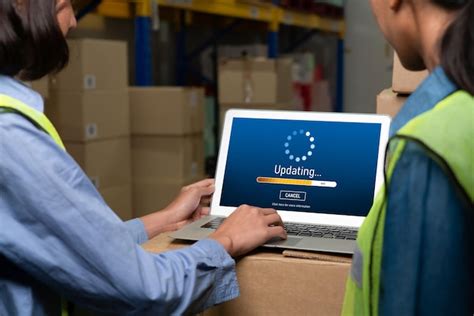 Premium Photo Software Update On Computer For Modish Version Of Device Software