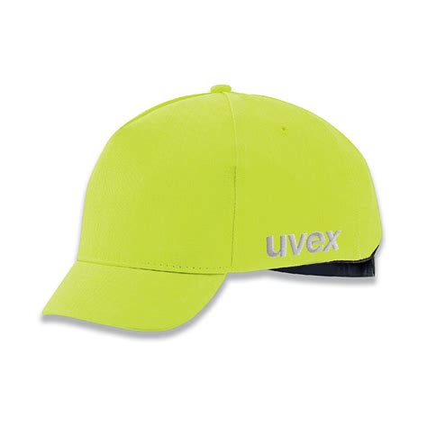 کلاه بامپ کپ نقاب کوتاه زرد Uvex مدل U Cap Sport Hi Viz فروشگاه به ایمن