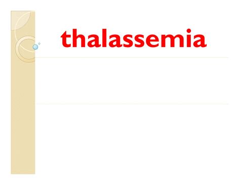 Solution Laboratory Diagnosis Of Laboratory Diagnosis Of Thalassemia