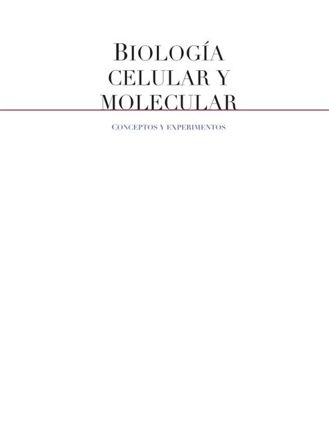 Libro Biologia Celular Y Molecular Karp 5ed