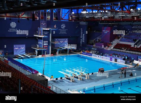 Doha Qatar 5th Feb 2024 General View Diving World Aquatics