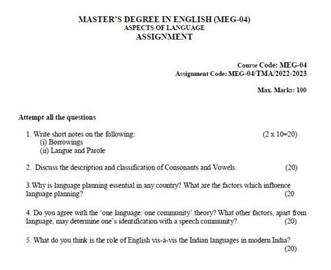 Ignou Meg 4 Solved Assignment 2022 23 English Medium