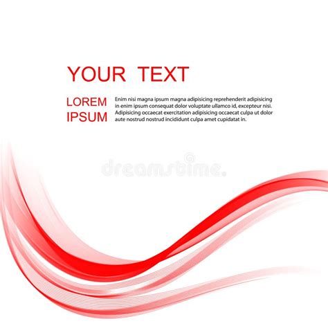 Abstract Red Color Wave Design Element Stock Vector Illustration Of Blend Colorful 86253077