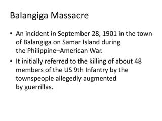 Balangiga Massacre Pptx