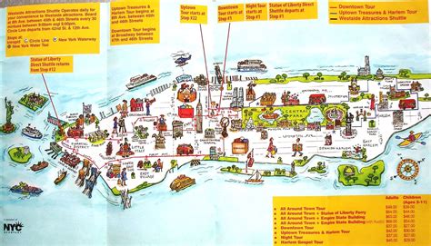 Printable Map Of New York City Landmarks Gene K Remillard