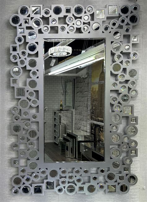 Rectangular Bubble Wall Mirror Mihomeuk