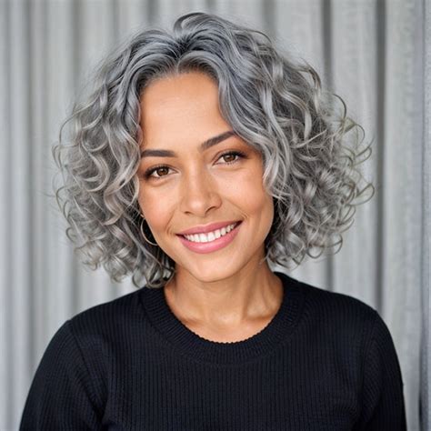 Salt And Pepper Water Wave Glueless 5x5 Closure Lace Bob Wig 100 Human
