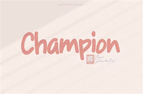 Champion Font Freedafonts