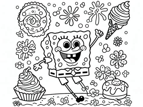 Desenho Para Colorir E Imprimir Bob Esponja