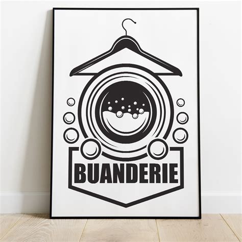 Affiche poster buanderie pour décoration murale Idée déco buanderie