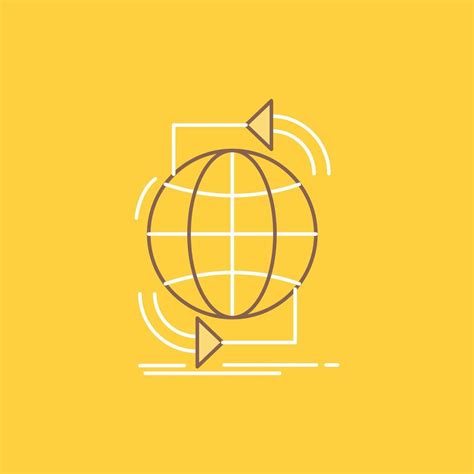 Connectivity Global Internet Network Web Flat Line Filled Icon Beautiful Logo Button Over