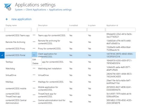 Contentaccess 50 Application Settings Tech Arrow Documentation Center