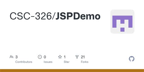 GitHub CSC 326 JSPDemo