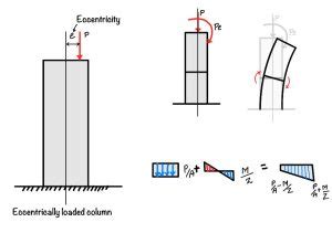 Eccentrically Loaded Columns Kern Of The Section Eigenplus