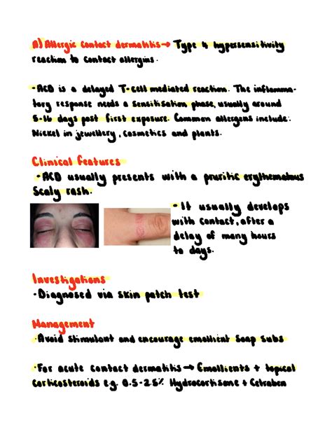 Dermatitis Eczema A Allergic Contact Dermatitis Type 4 Hypersensitivity Reaction To Contact