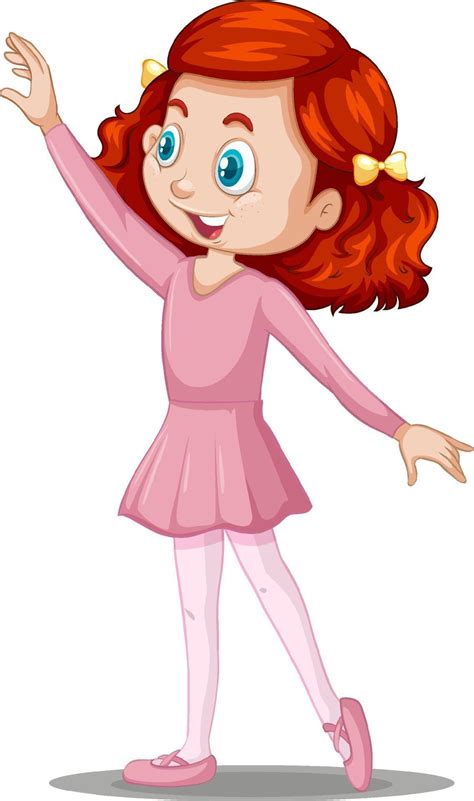 A Girl Ballet Dancer Cartoon Character 2036274 Vector Art At Vecteezy