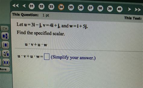 Solved Let U I J V I J And W I J Find The Specified Chegg