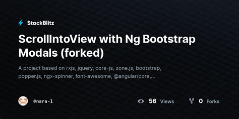 Scrollintoview With Ng Bootstrap Modals Forked Stackblitz
