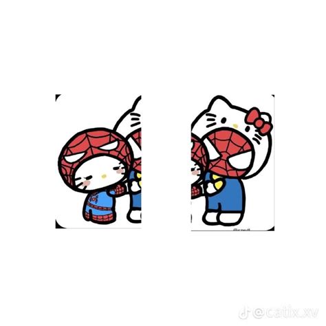 Hello Kitty And Spider Man Matching Pfp Hello Kitty Pictures Hello
