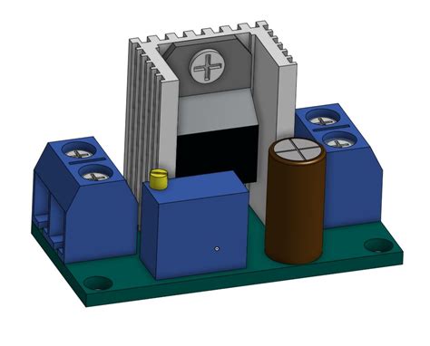 LM317 DC DC Stepdown Adjustable Voltage Regulator Case By FSMaker