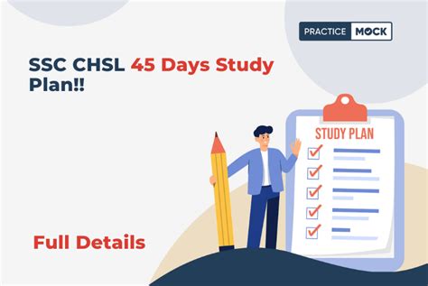SSC CHSL 45 Days Study Plan PracticeMock