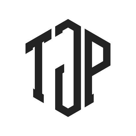 Premium Vector Tjp Logo Design Initial Letter Tjp Monogram Logo Using Hexagon Shape