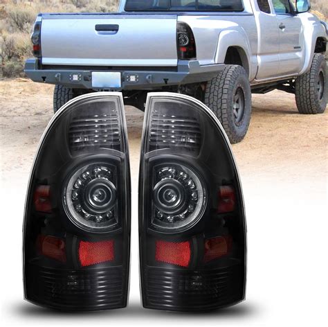 Amazon AUTOONE Toyota Tacoma Tail Lights Black Smoked Assembly