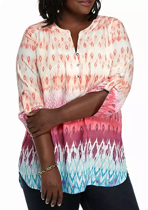 Kim Rogers® 34 Sleeve Printed Top Belk