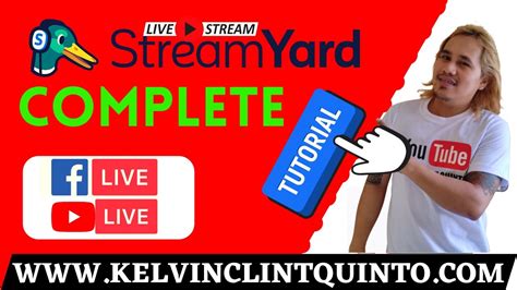 ⛔️streamyard Live Stream Tutorial Live Stream On Facebook And Youtube
