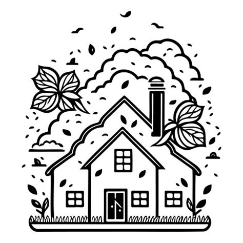 Spring Farm House Agriculture Sketch Royalty Free Vector