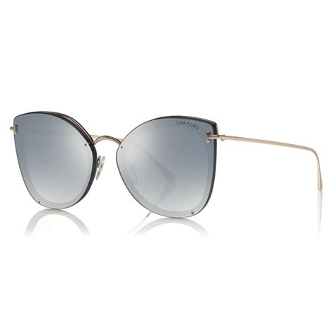 Tom Ford Charlotte Sunglasses Butterfly Acetate Sunglasses Black