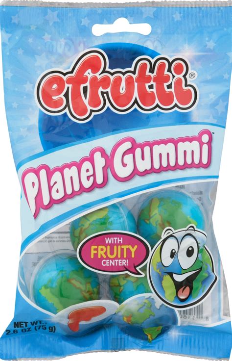 Efrutti Planet Gummi Individually Wrapped 26 Oz Gummy Candy European