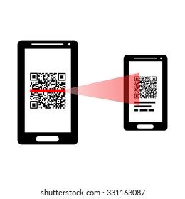 Qr Code Frame Set Smartphone Contactless Stock Vector Royalty Free