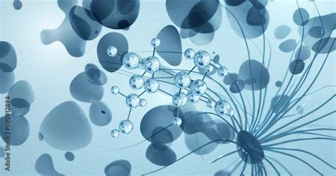 Glucosamine Rotating Molecular 3d Structure Ball And Stick Model