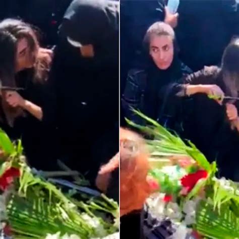 Mujer Iraní Se Corta El Cabello Mientras Despide Llorando El Ataúd De