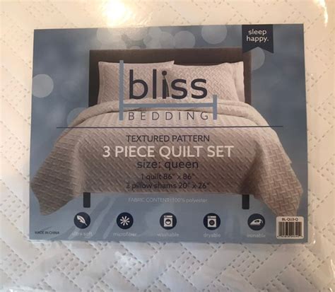 Bliss White Quilts Mercari