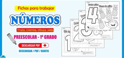 Descubro los primeros números trazo las lineas punteadas y coloreo