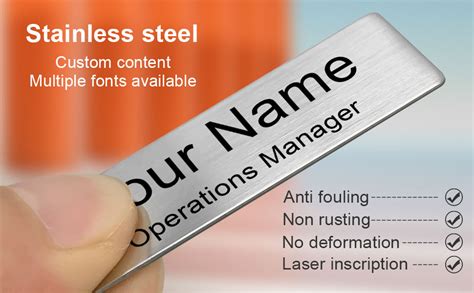 Metal Name Badges With Magnetic Back The Tube