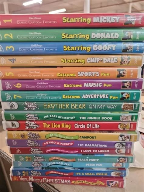 Disney Sing Along Songs Dvd Lot Of 10 Disneyland And 7 Classic Cartoon Classics 12206 Picclick Ca