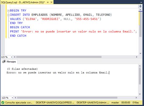 SQL TRY CATCH Para Manejar Los Errores Sqlserverdb