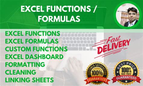 Create Custom Excel Spreadsheet With Formulas Or Functions By Khurram