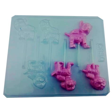 Molde Acetato Para Chocolatinas Lollipops Paw Patrol Panchis Cakes