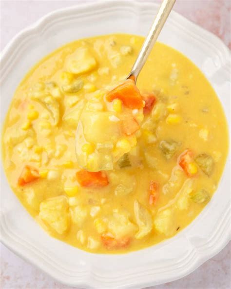 Vegan Potato Corn Chowder Sarahs Vegan Kitchen