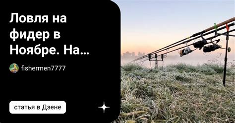 Ловля на фидер в Ноябре. На сколько длинным должен быть поводок ...