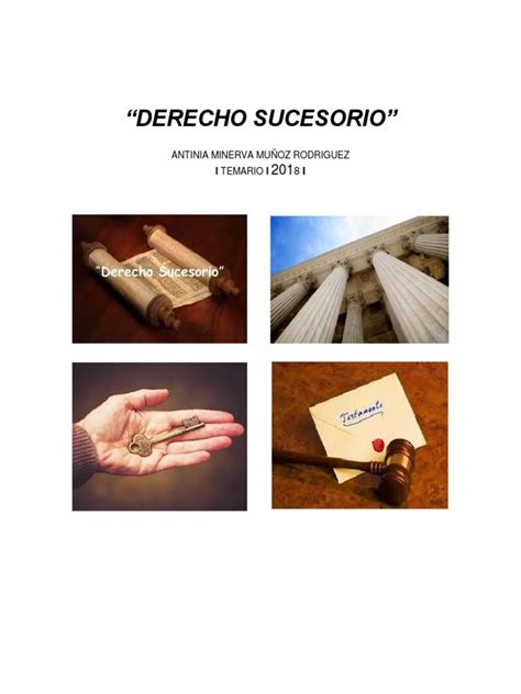 Derecho Sucesorio Herencia Voluntad Y Testamento